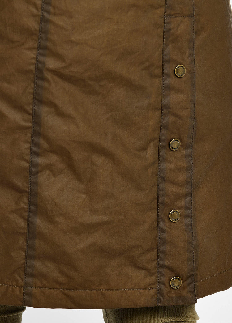 Redington Ladies' Long Waxed Cotton Coat - Ginger