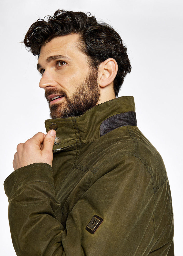Carrickfergus Men's Waxed Cotton Jacket - Fennel