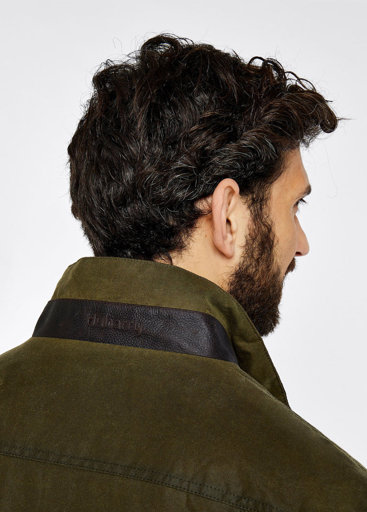Carrickfergus Men's Waxed Cotton Jacket - Fennel